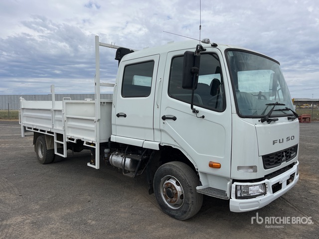 2011 Mitsubishi Fuso Fighter FK 600 4x2 Crew Cab S/A Dump Truck ...