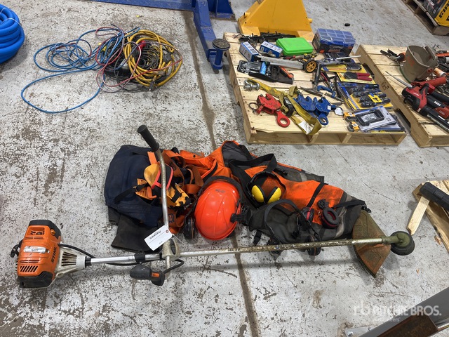 Stihl Weed Trimmer, Hard Hat, Ear Muffs, Chaps | Ritchie Bros. Auctioneers