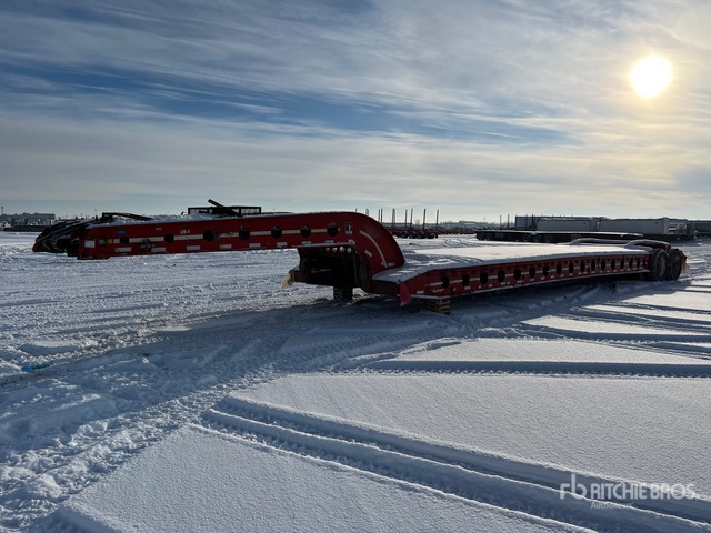 1980 Peerless 16-Wheel Double Drop Removable Gooseneck Lowboy Trailer ...