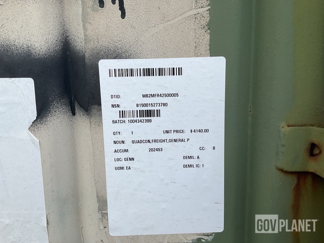 Surplus Charleston Marine Containers CMCI 115A Storage Container in ...