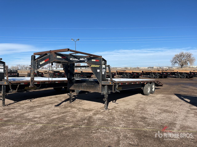 2011 Diamond T Trailer 10225 SWF 25 ft T/A Gooseneck Equipment Trailer ...