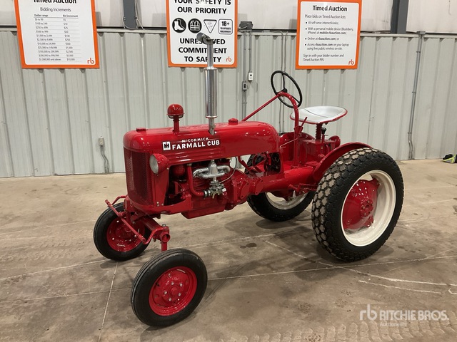 1947 McCormick Farmall Cub 2WD Wide Front Antique Tractor | Ritchie ...