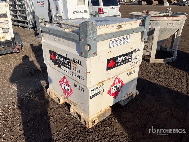 1000 L Skid Mounted Steel Diesel Fuel Tank | Ritchie Bros. Auctioneers