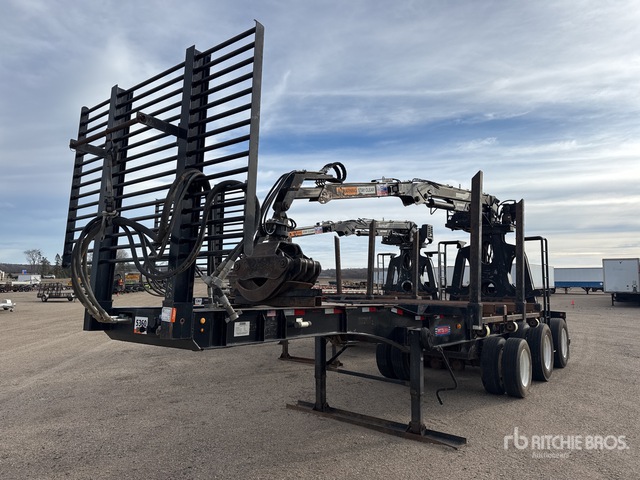 2017 Pitts LP40-4L 40 ft Tri/A Self-Loading Log Trailer | Ritchie Bros ...