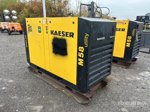 2020 Kaeser M58 210 cfm Skid-Mounted Air Compressor | Ritchie Bros ...
