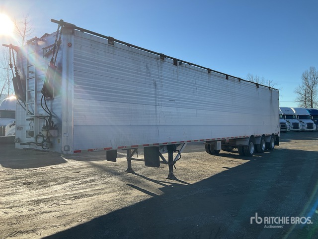 2000 Titan 53 ft x 102 in Tri/A Moving Floor Open-Top Chip Trailer ...