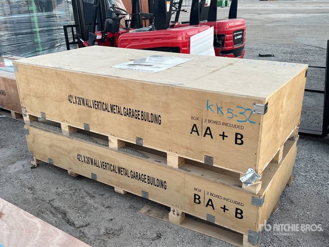 2024 DG2642 42 ft x 26 ft All Vertical Metal Garage Building Abri ...