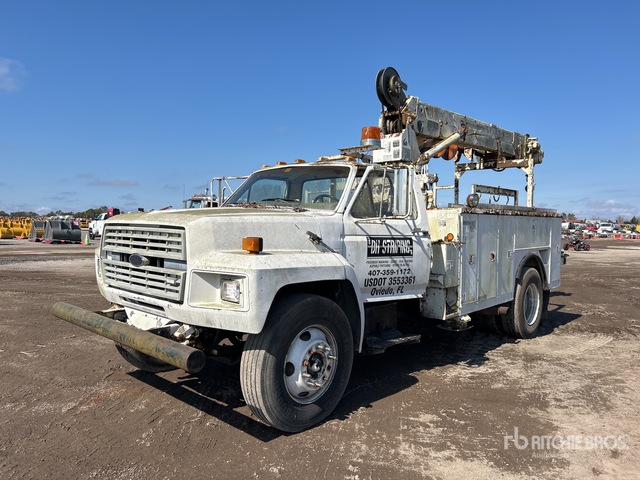 Telelect on 1985 Ford F7000 4x2 Digger Derrick Truck | Ritchie Bros ...