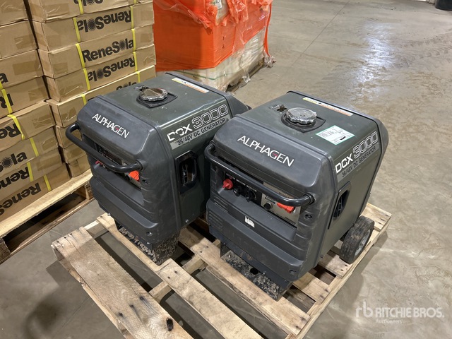 Quantity of (2) Alpha-Gen DCX3000 Groupe électrogène portable | Ritchie ...