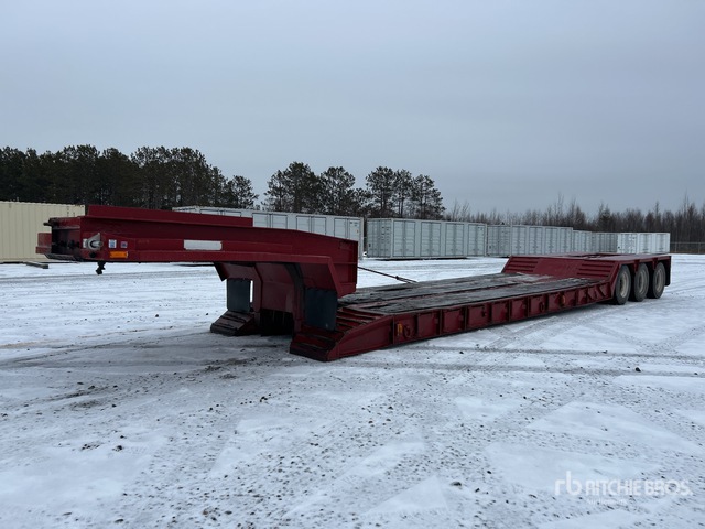 1988 JCTR Tri/A Single Drop Removable Gooseneck Lowboy Trailer ...