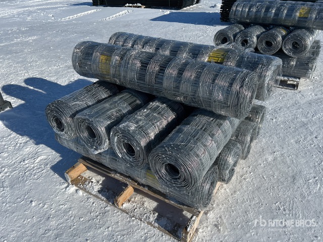 Quantity of (10) BYT FFC762 330 ft x 4 ft Galvanized Rolls of Vallas ...