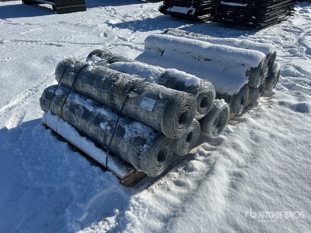 Quantity of (10) 2024 BYT FFC762 330 ft x 4 ft Galvanized Farm Fencing ...