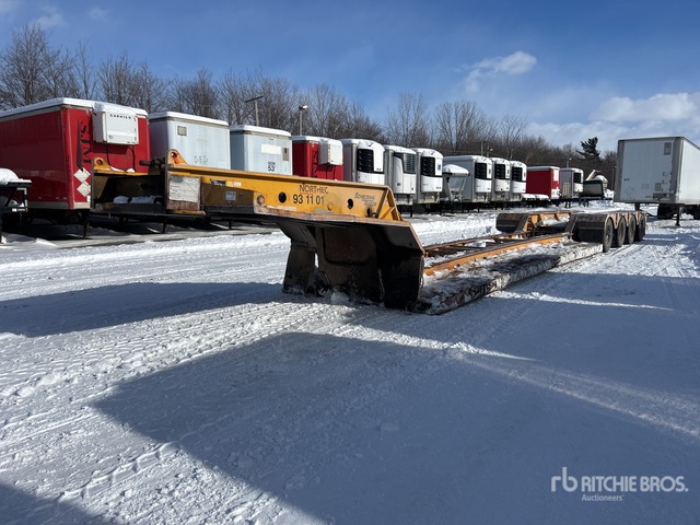 2011 Scheltema Quad/A Single Drop Removable Gooseneck Lowboy Trailer ...