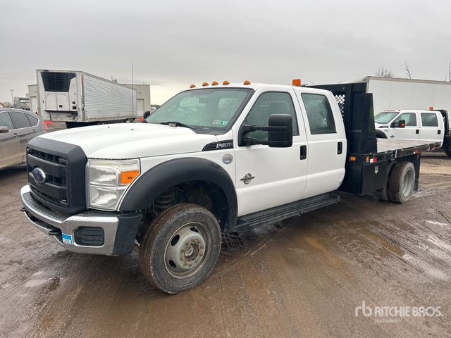 2016 Ford F-450 XL 4x4 Crew Cab Flatbed Truck | Ritchie Bros. Auctioneers
