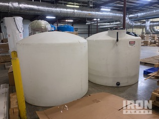 Quantity of (2) 1000 gal Poly Tank Used For Brining Water Tanks in ...