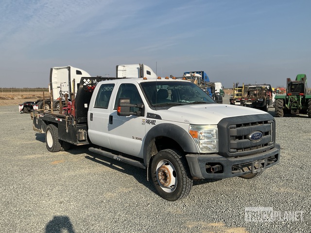 2015 Ford F-450 XL 4x2 Crew Cab Flatbed Truck in Tipton, California ...