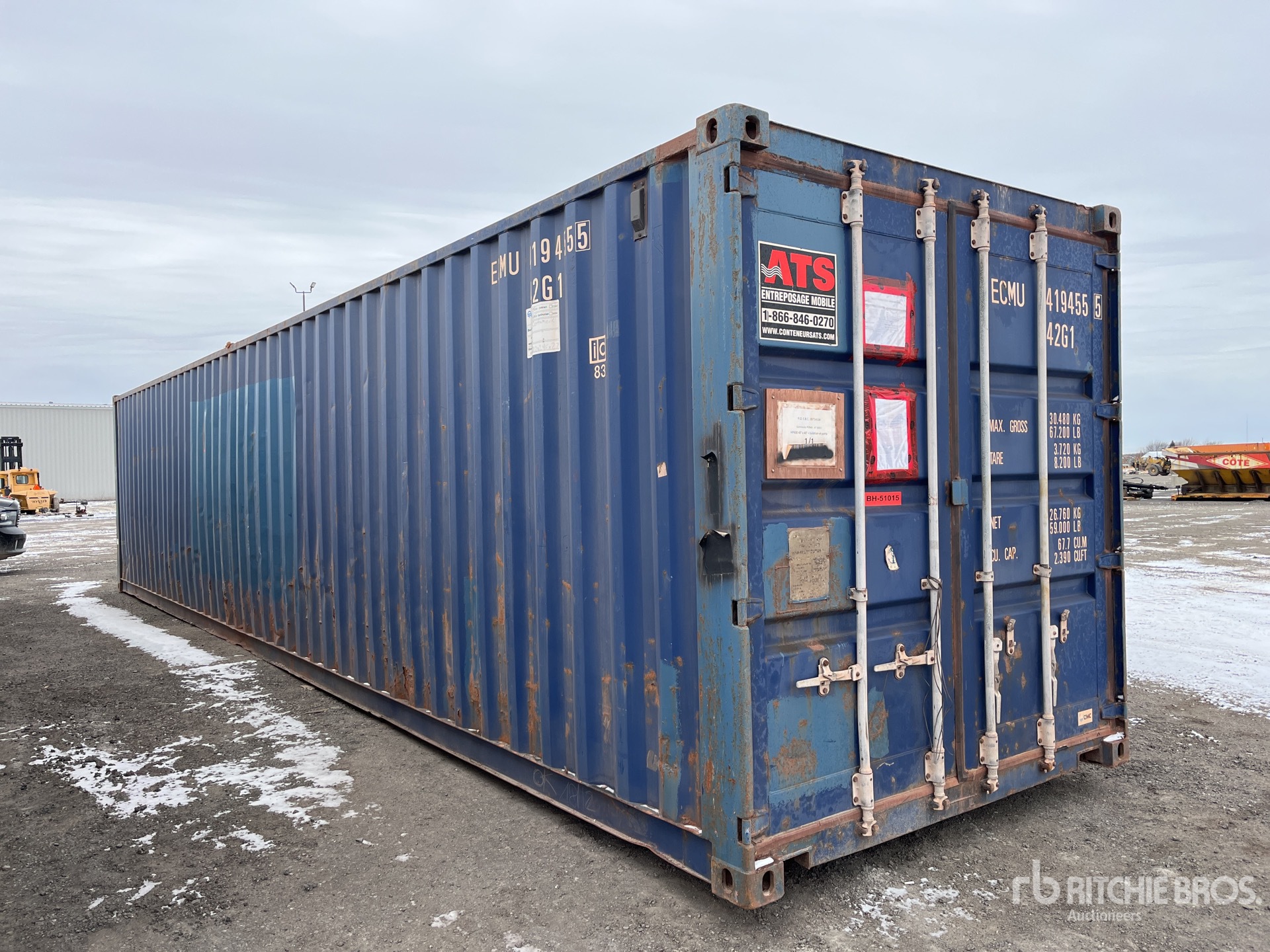 40 ft Standard Contenedor de almacenamiento | Ritchie Bros. Auctioneers