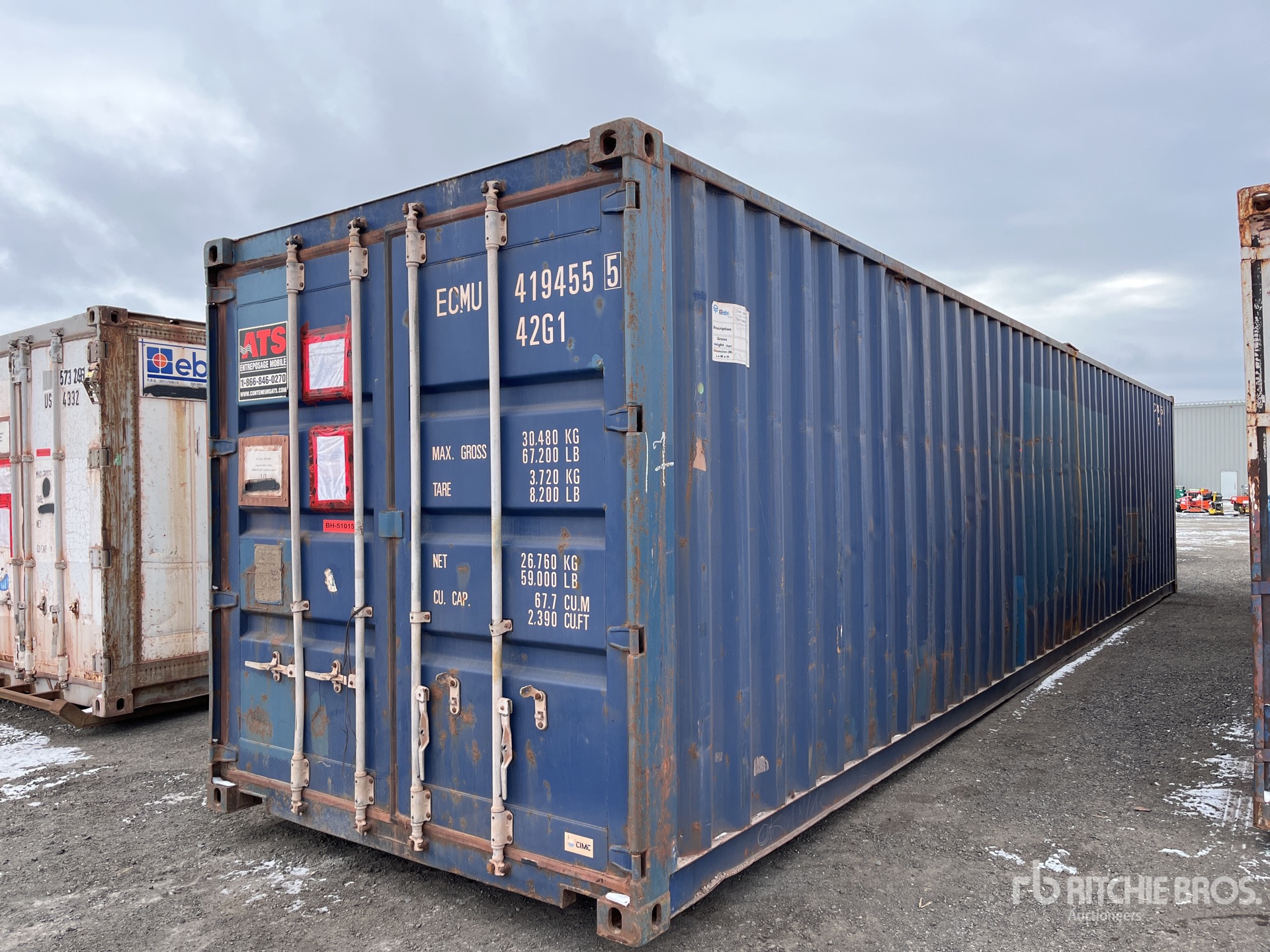 40 ft Standard Contenedor de almacenamiento | Ritchie Bros. Auctioneers