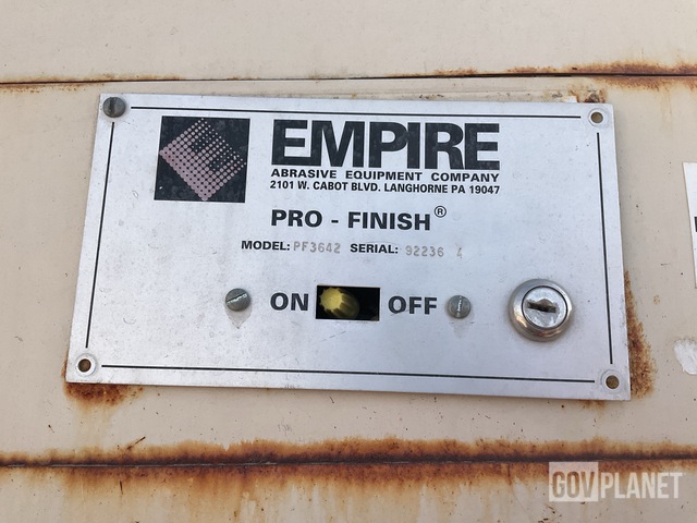 Surplus Empire PF-3642 Pro-Finish Blast Cabinet in Yermo, California ...