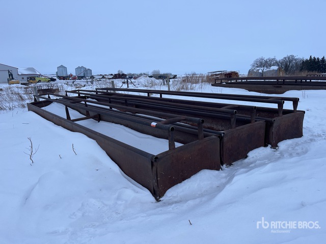 Quantity of (3) 30 ft x 4 ft Heavy Duty Bunk Livestock Feeder | Ritchie ...
