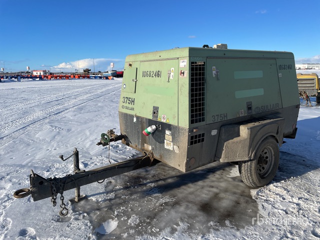 2017 Sullair 375DPQJD3 375 cfm Mobile Air Compressor (Inoperable ...