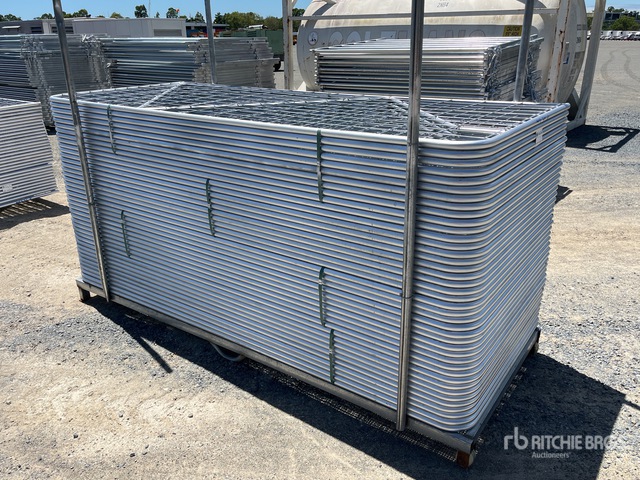 Quantity of (40) BYT 3 m x 1.17 m Galvanized Mesh Livestock Gate ...