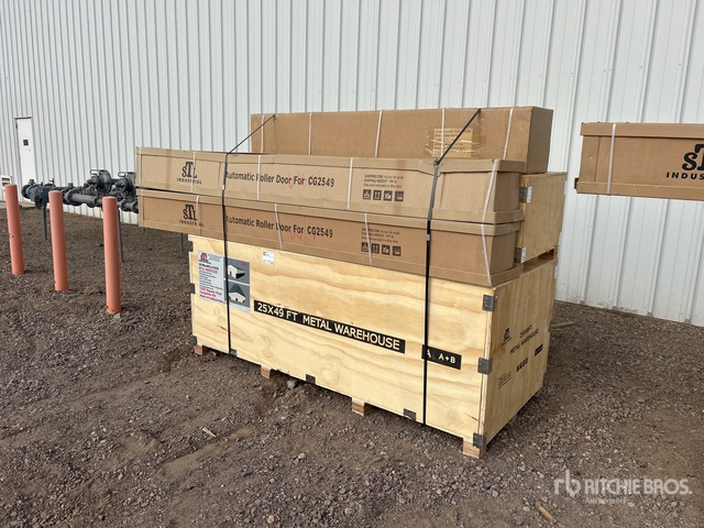 Quantity of (5) Boxes of STL Industrial 49 ft x 25 ft Metal Shipping ...