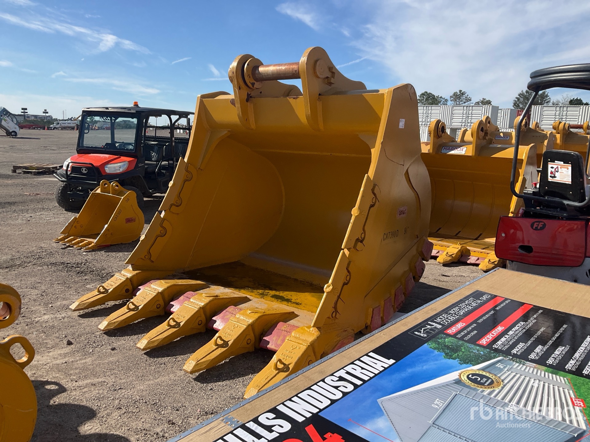 Teran BKT39091HDX 91 in Severe Duty Excavator Bucket - Fits Cat 390 ...