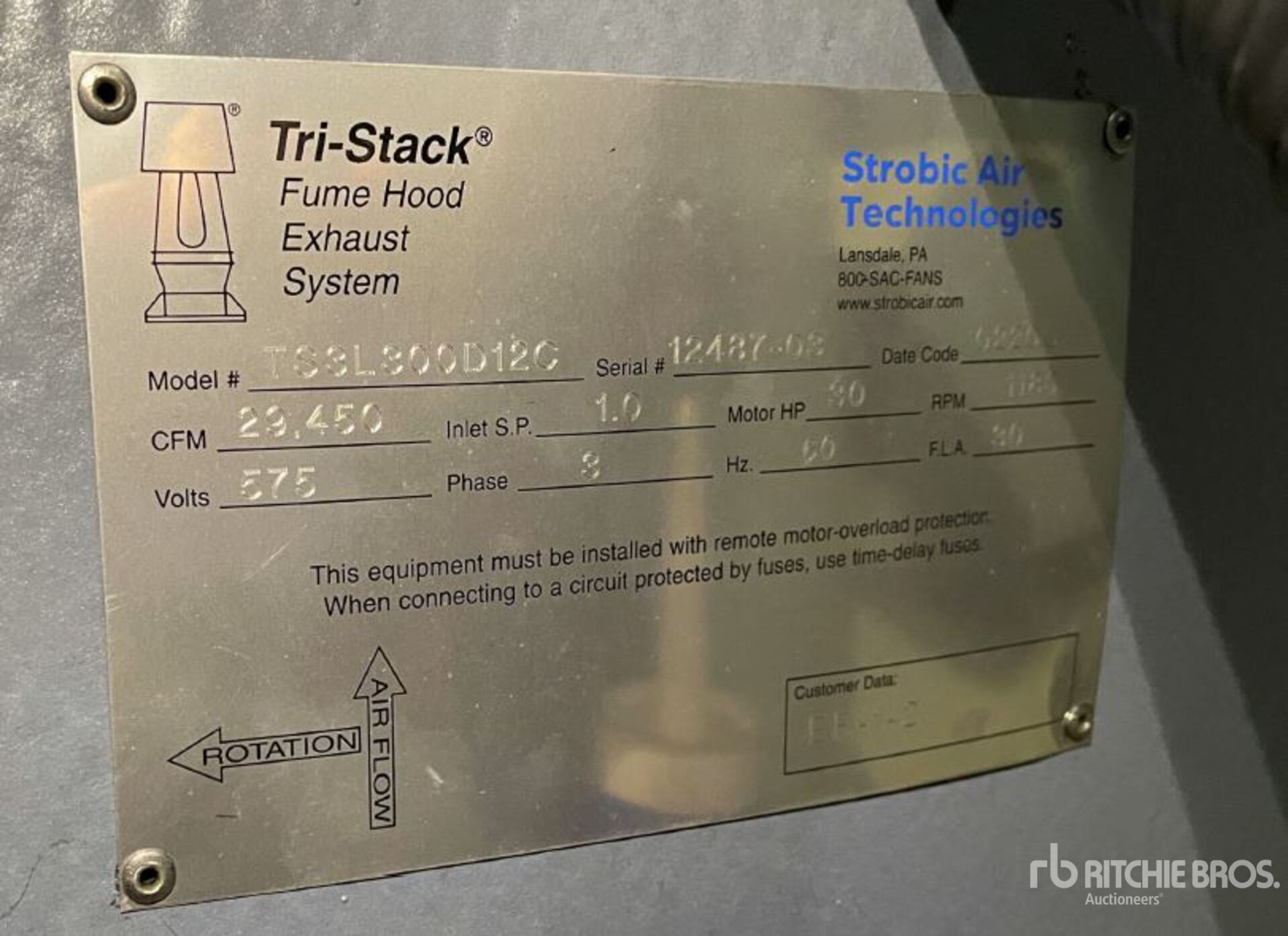 Strobic T3SL300D12 High Induction Mixed Flow PRF Bifurcated Exhausters ...