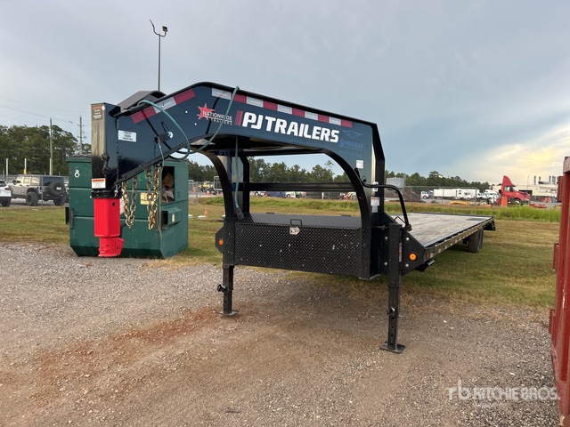 2024 PJ 40 ft T/A Gooseneck Equipment Trailer | Ritchie Bros. Auctioneers