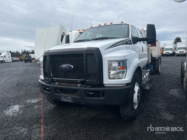 2016 Ford F 750 4x2 Crew Cab Vacuum Excavator Truck Inoperable