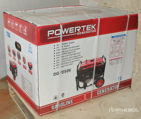 2024 Powertek DG9250E 8 kW Groupe électrogène portable (Unused ...