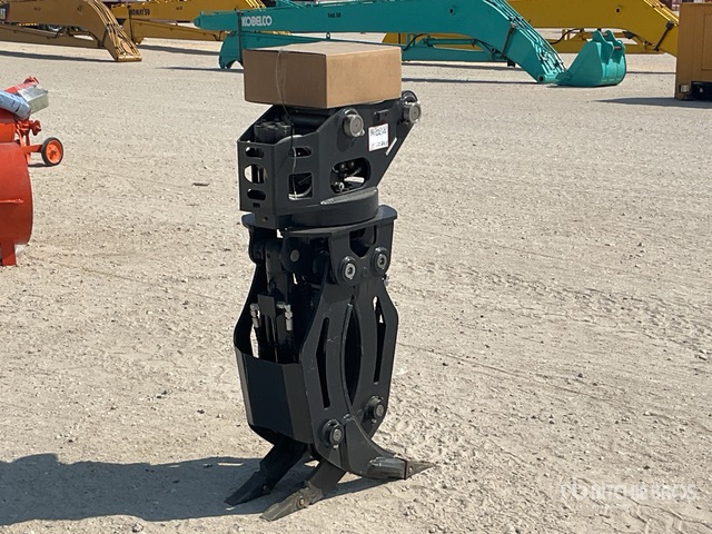 LJ 5 Finger Hydraulic Rotating Excavator Wood Clamp - Fits 6 - 8 ton ...