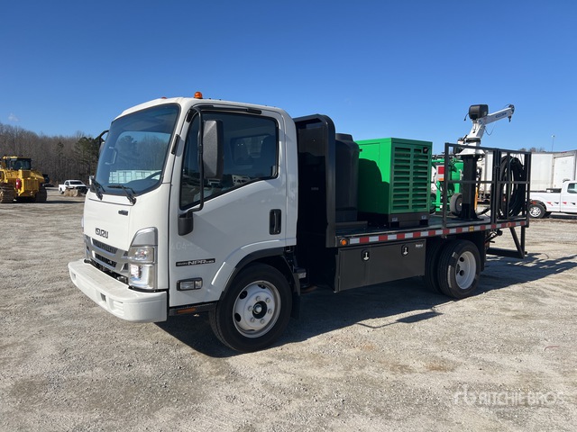 Sand Blasting Rig on 2024 Isuzu NPR 4x2 COE Flatbed Truck | Ritchie Bros. Auctioneers