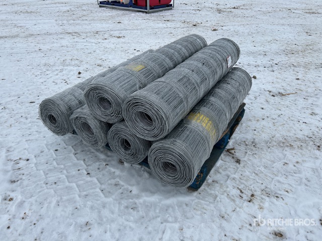 Quantity of (6) BYT FFC762 330 ft x 4 ft Galvanized Farm Fencing ...