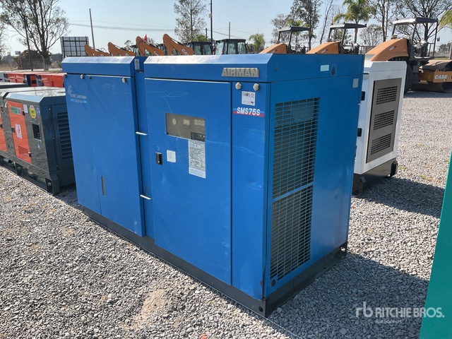 Airman SMS75S-56 Skid-Mounted Electric Compresor Eléctrico de Aire ...