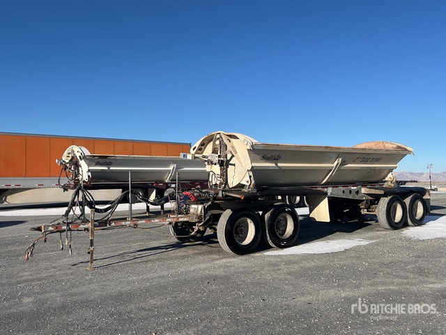 2012 Smithco SX2FP-27-20 20 ft 4/Axle Pup Remorque à benne latérale ...