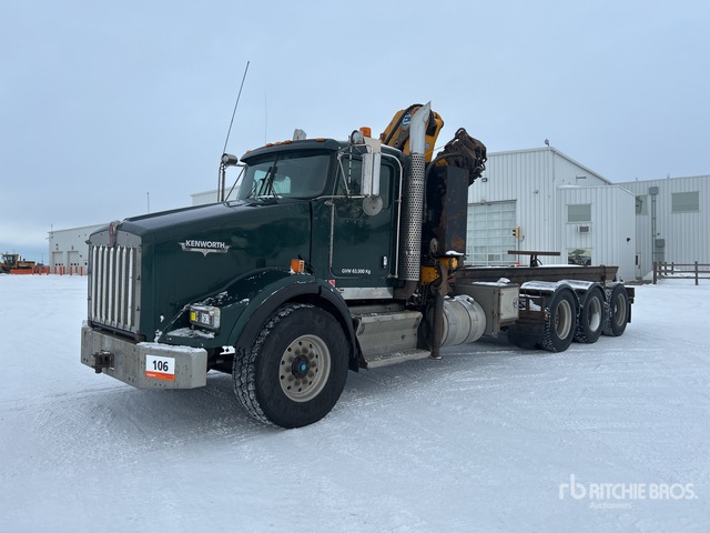 2008 Effer 250 5S Knuckle Boom on 2009 Kenworth T-800 8x6 Roll Off ...
