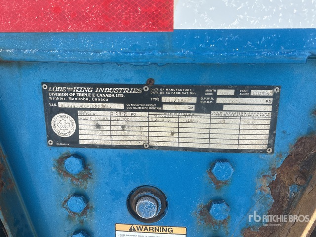 2010 Prestige Lode King 30 ft T/A Super B-Train Pup Remolque de granos ...