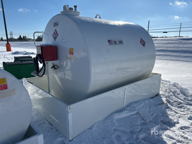 2024 AM Tank 2300N 2376 gal Skid Mounted Steel Tanque de combustible ...