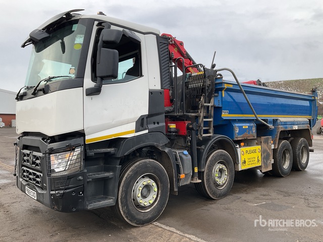 2019 Renault 8x4 COE Grab Dump Truck with Crane | Ritchie Bros. Auctioneers