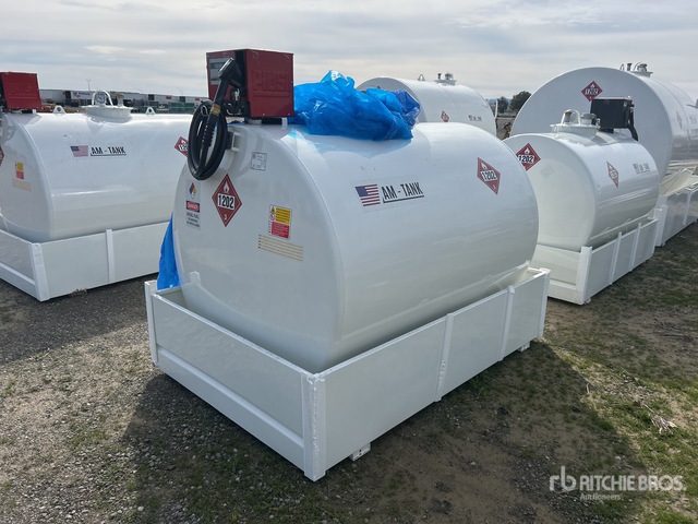 2024 AM Tank 800 838 gal Skid Mounted Steel Diesel Fuel Tank (Unused ...