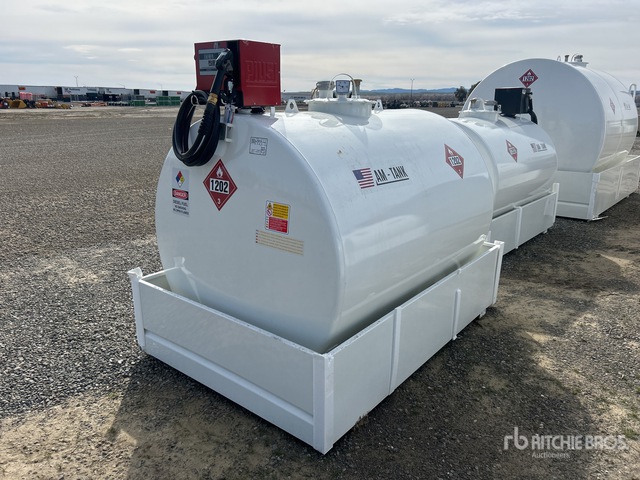 2024 AM Tank 800 838 gal Skid Mounted Steel Diesel Fuel Tank (Unused ...