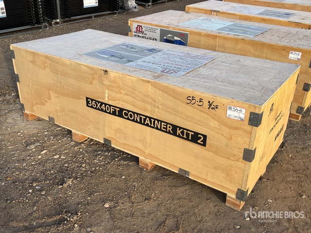 STL Industrial 36 ft x 40 ft Shipping Container Roof Cover Kit #2 ...
