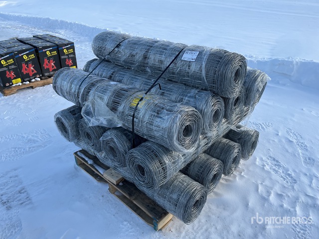 Quantity of (13) 2025 BYT FFC762 330 ft x 4 ft Galvanized Farm Fencing ...