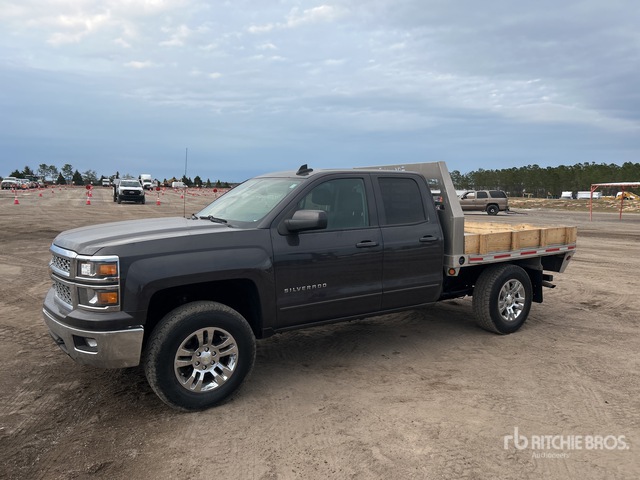 2015 Chevrolet Silverado 1500 4x4 Crew Cab Flatbed Truck Ritchie Bros