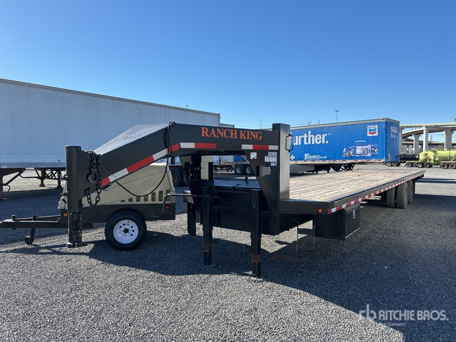 2008 Ameritrail GN40-202 20000 lb 40 ft T/A Gooseneck Equipment Trailer ...