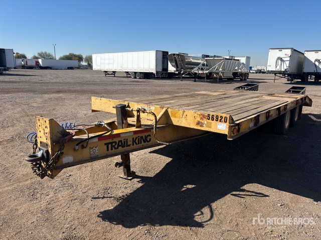 2001 Trail King TK40LP 24 ft T/A Equipment Trailer | Ritchie Bros ...