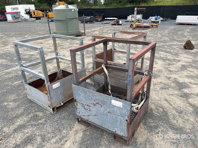 Quantity of (3) Forklift Man Cages | Ritchie Bros. Auctioneers