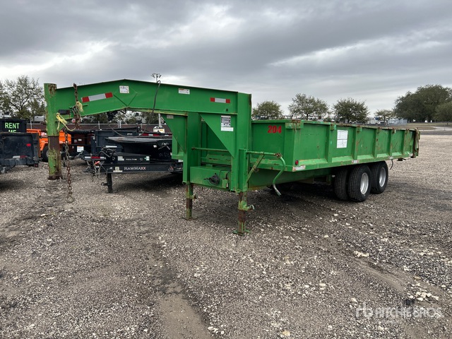 2010 Hawkeye 18 ft T/A Gooseneck Dump Utility Trailer | Ritchie Bros ...